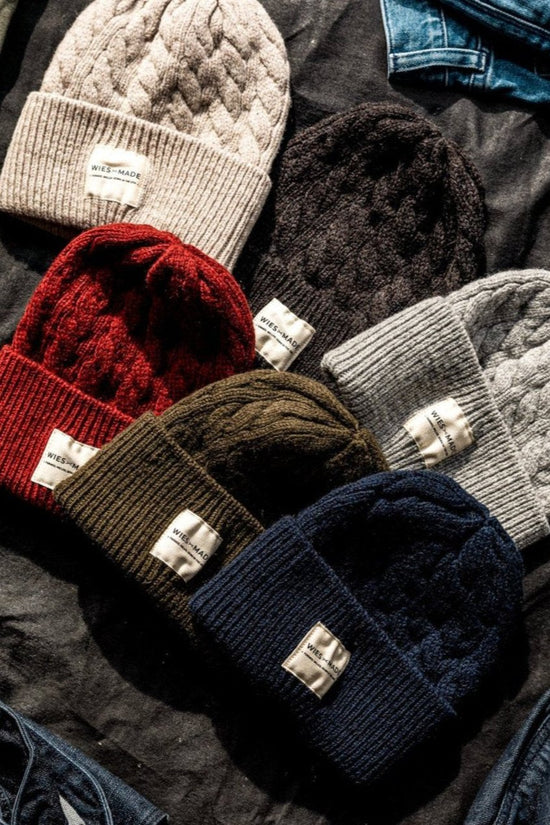Wool Beanie 100% American Made - Basalt | WiesMade
