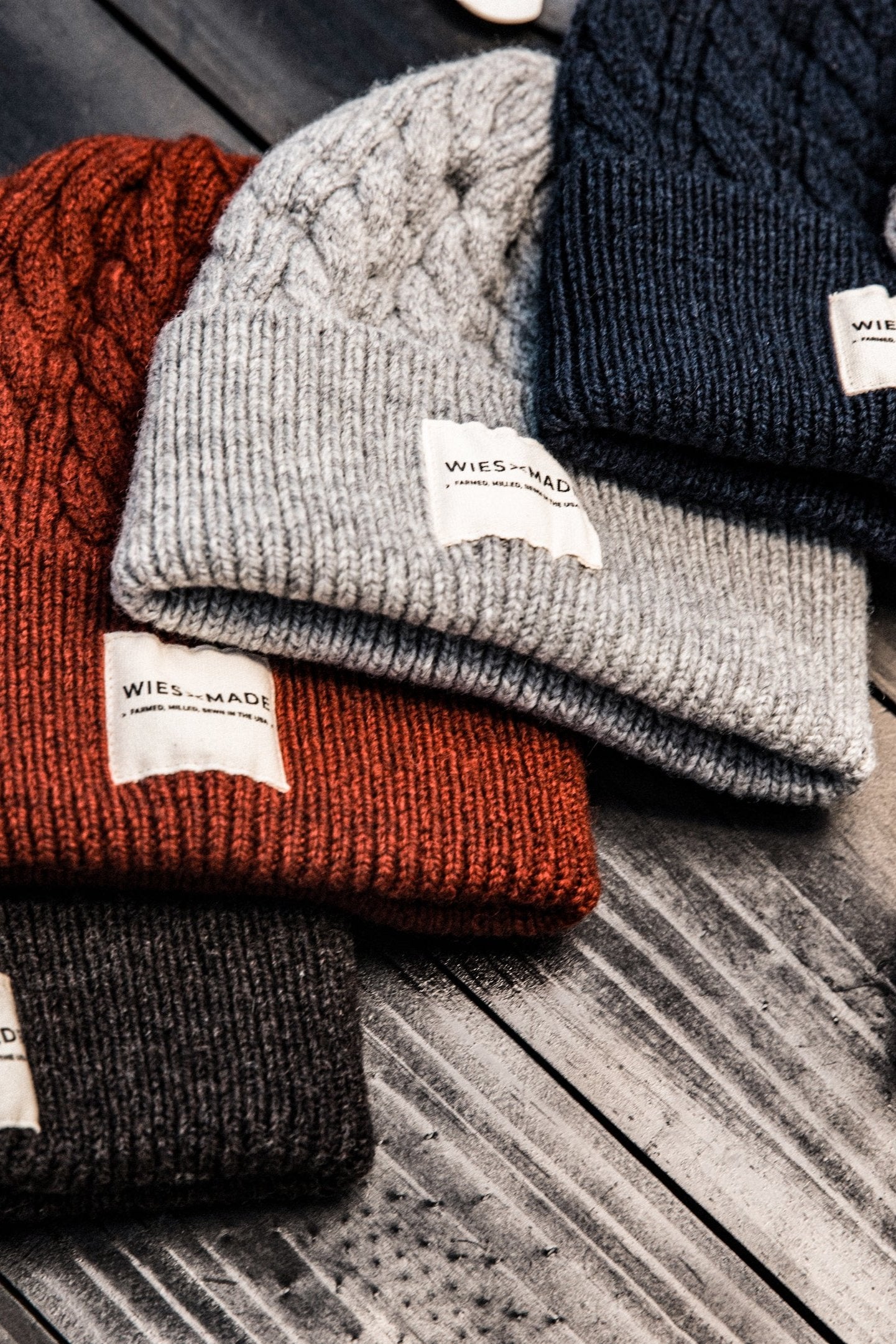 Wool Beanie 100% American Made - Natural | WiesMade