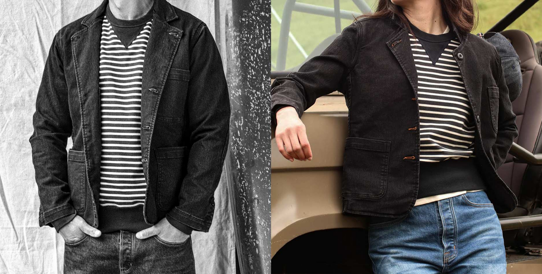Premium American made denim & knitwear Farmed, Milled & Sewn >
